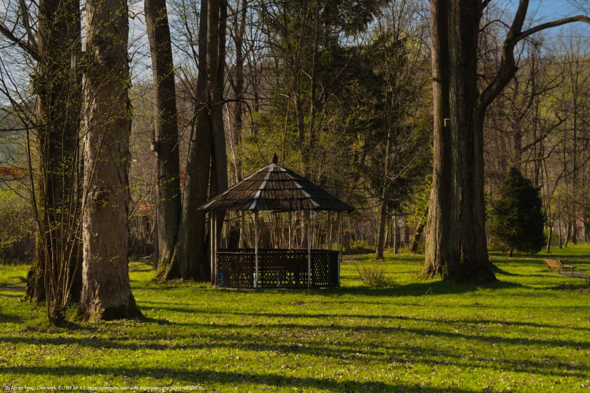Park pałacowy w Rajczy - Atrakcje turystyczne - Odkrywcza turystyka